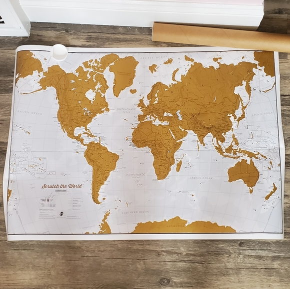 Scratch The World | Wall Decor | Scratch The World Map Of The World ...